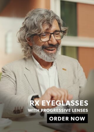 What causes progressive lenses to be blurry on the sides?