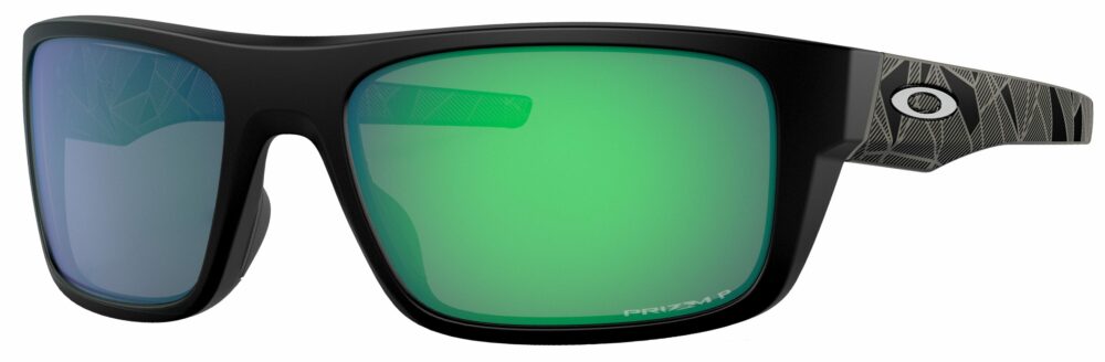 Oakley Drop Point Sunglasses in a Matte Black Frame with Prizm Jade ...