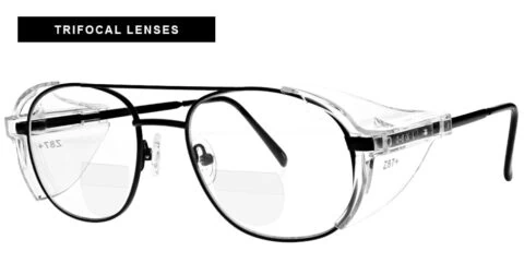 Lined Trifocal Safety Glasses RX-100